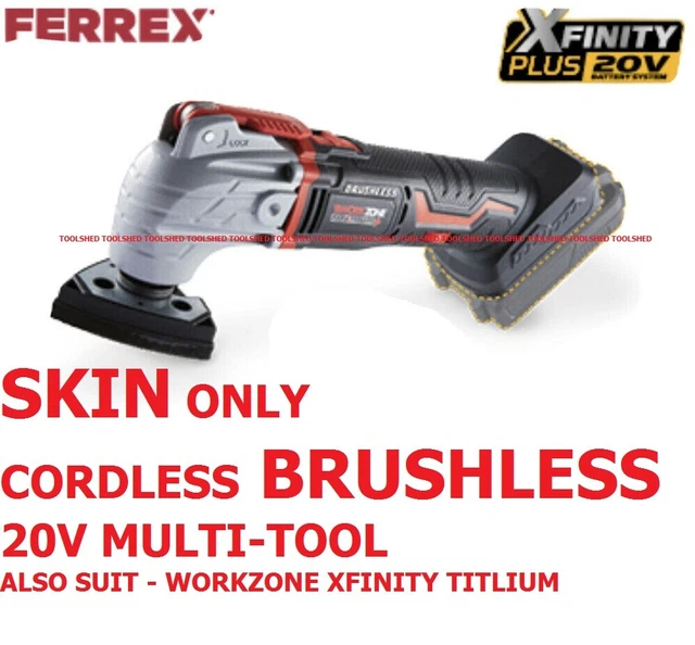 FERREX CORDLESS BRUSHLESS 20V Multitool Skin Power Tool Xfinity ...