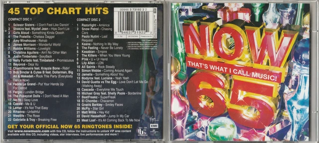 NOW THAT'S WHAT I CALL MUSIC 65 - 2006 UK TWIN CD Album *FREE UK POSTAGE* £4.40 - PicClick UK