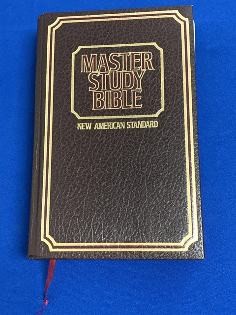 MASTER STUDY BIBLE NASB 1977 Encyclopedia Concordance Holman 1981 VG+ ...