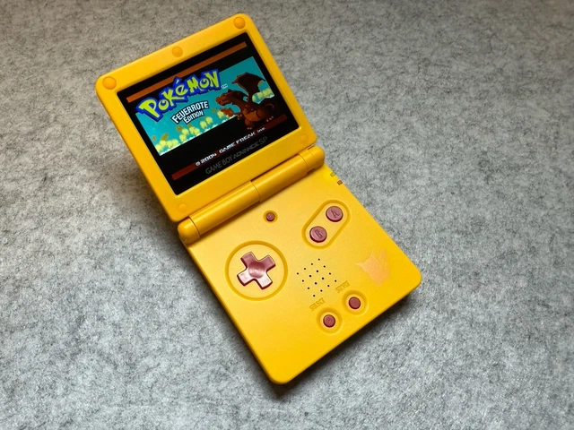 NINTENDO GAMEBOY ADVANCE SP Pikachu Pokemon Design AGS-101 IPS V5 ...