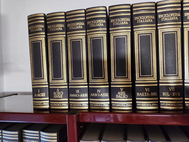 ENCICLOPEDIA ITALIANA TRECCANI Completa 57 Volumi + Indici EUR 1.300,00 ...