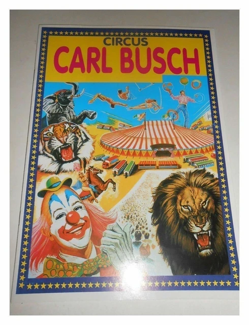 PROGRAMME CIRQUE/CIRCUS PROGRAM 1993 CIRCUS Carl BUSCH Henk Luyc Tiger ...