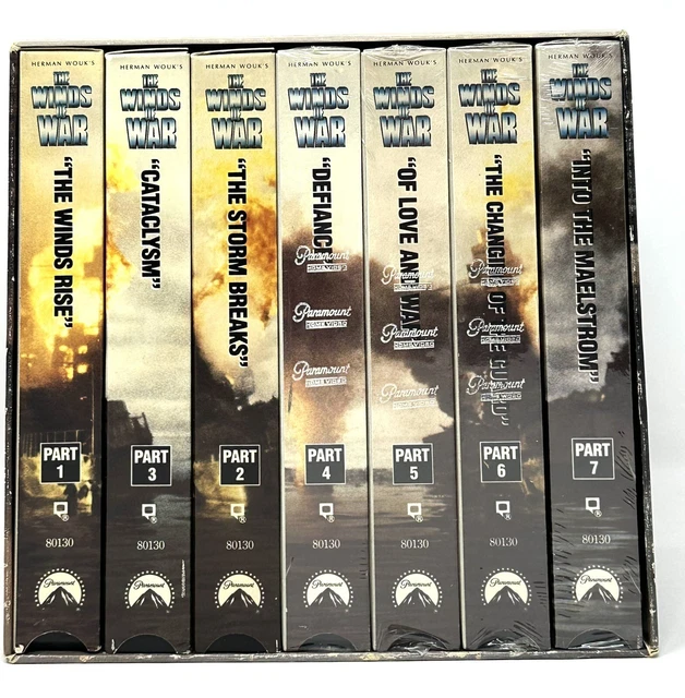 HERMAN WOUK'S THE WINDS OF WAR Box Set 7 VHS Videos Paramount 1983 EUR ...