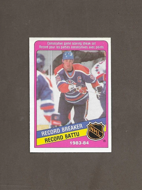 1984-85 OPC WAYNE Gretzky NHL RECORD BREAKER O Pee Chee NM++ Hockey ...