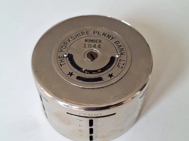 VINTAGE YORKSHIRE PENNY Bank In Excellent Condition No Key £9.50 ...