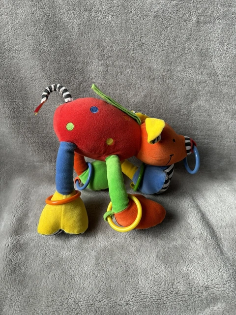 JELLYCAT JELLY KITTEN Hoopy Loopy Pig Baby Rattle Chime Soft Plush ...