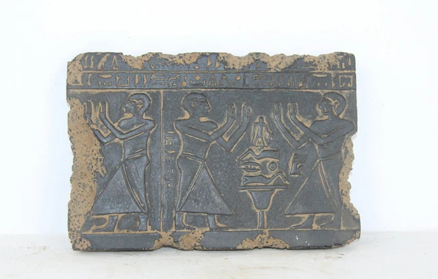 RARE STÈLE PHARAONIQUE ancienne de sainte prière dans la mythologie ...