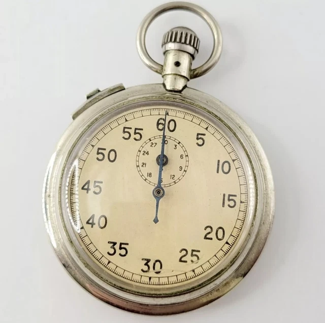 WW2 ARMY, RAF Bomber Timer Stopwatch Pocket Watch British Military £50. ...