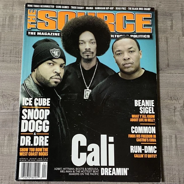 ICE CUBE SNOOP Dogg Dr Dre THE Source Hiphop Magazine APRIL 2000 - No. 127 £95.69 - PicClick UK