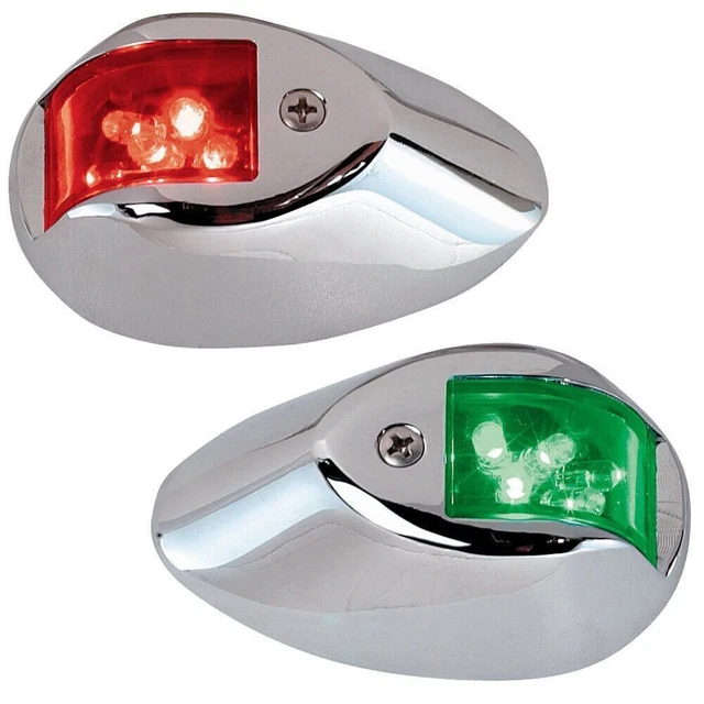 BOAT NAVIGATION SIDE Light | 12V Red Green Vertical Mount £91.24 ...