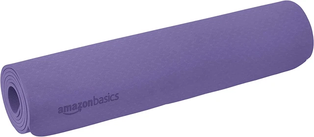 8MM THICK PURPLE TPE Anti-Slip Yoga Exercise Mat for Pilates Yoga 188 X ...