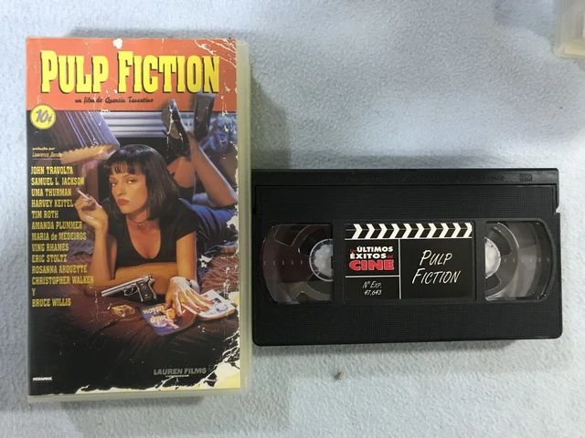 PULP FICTION VHS Tape Bruce Willis John Travolta Uma Thurman Quentin ...