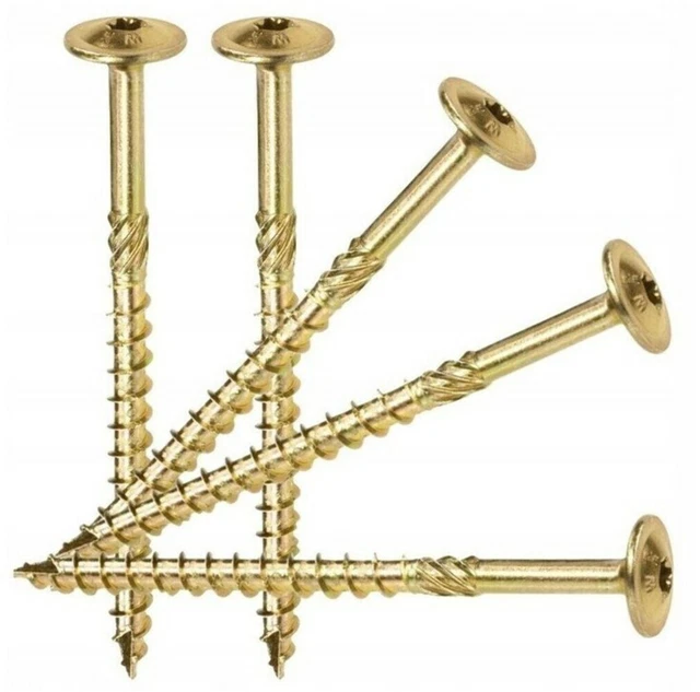 TIMBER CONNECTOR SCREWS Torx Sleeper Landscape Deck Wafer Head Wood ...