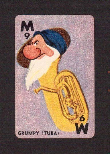 SEVEN DWARFS GRUMPY Tuba Vintage 1950s Walt Disney Mickey Mouse ...