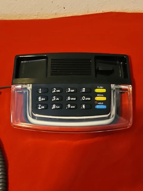 RADIO SHACK 80'S Krystalite Pink Neon Clear Light Landline Phone 43-809 ...