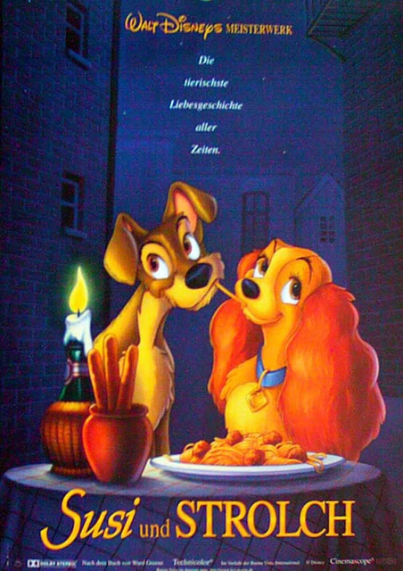 SUSI UND STROLCH - Walt Disney - Filmposter A3 29x42cm gerollt EUR 9,00 ...