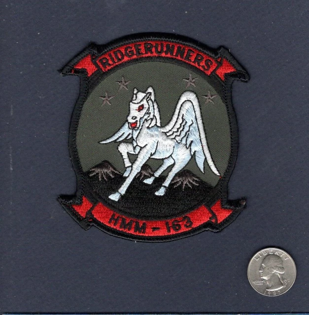 HMM-163 RIDGERUNNERS USMC CH-46 Mar Caballero Sutil Helicóptero ...