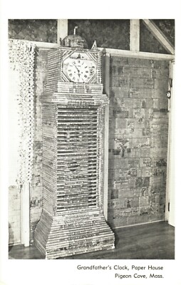 VINTAGE GRAND FATHER'S Clock, Paper House, Pigeon Cave, Massachusetts ...