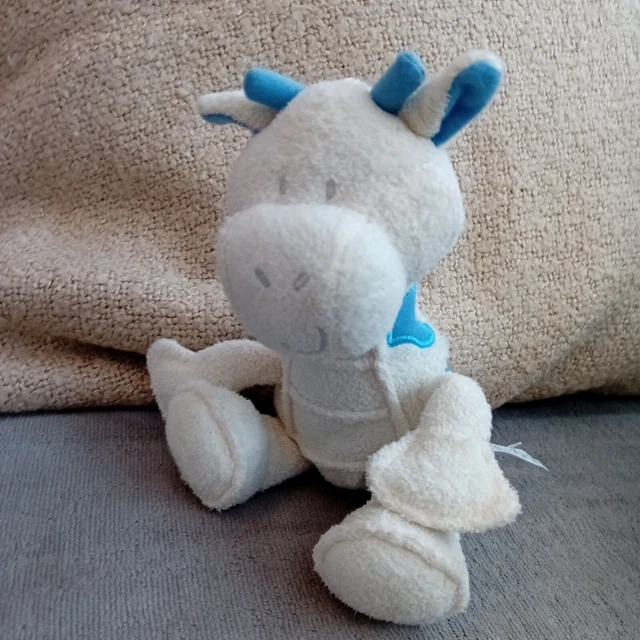 RARE COLOUR ALFIE 8th Wonder blue & cream Giraffe plush soft toy ...