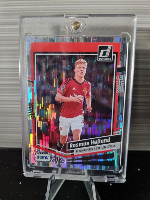 RASMUS HOJLUND PARALLEL SP 2023-24 Donruss FIFA MANCHESTER UNITED #94 £ ...