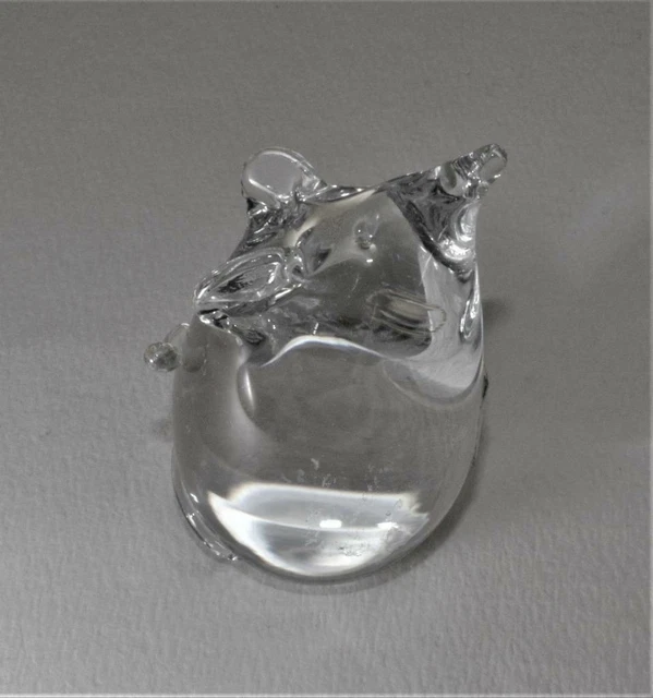 UNTERZEICHNET HOLMEGAARD GLAS Denmark Design Michael Bang Maus Figur ...