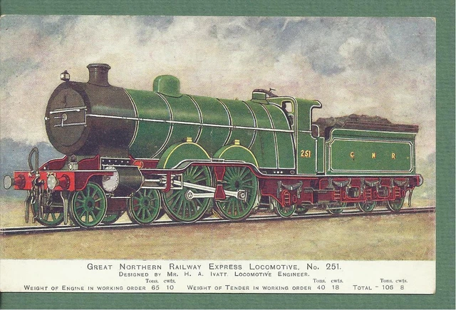 C1930'S PC GREAT Northern Railway Express Locomotive No. 251 Railway ...