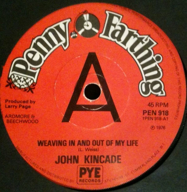 JOHN KINCADE - Weaving In And Out Of My Life (7", Single) £7.99 ...