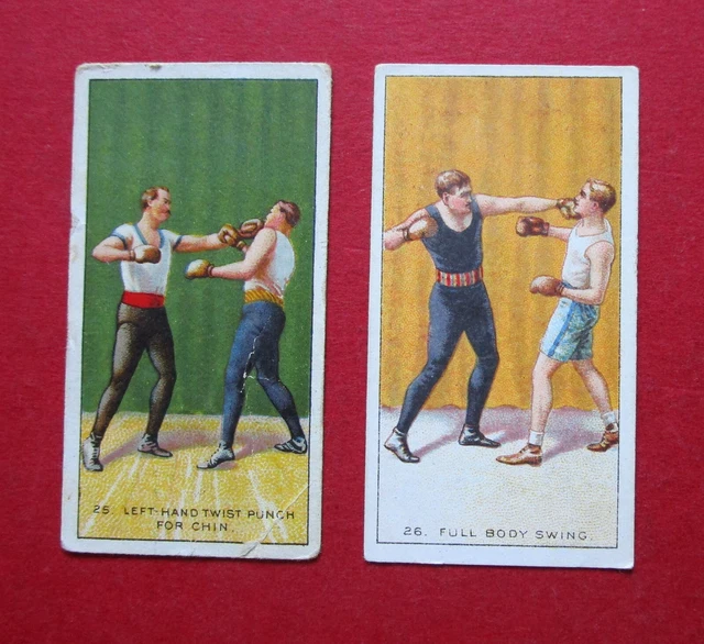 CARRERAS 2 ANTIQUE 1914 Rare Cigarette Cards The Science Of Boxing ...