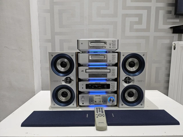 AIWA XR-M98 RARE Mini Hi-Fi Stack System With Speakers & Remote MiniDisc,CD,Tape £399.99 ...