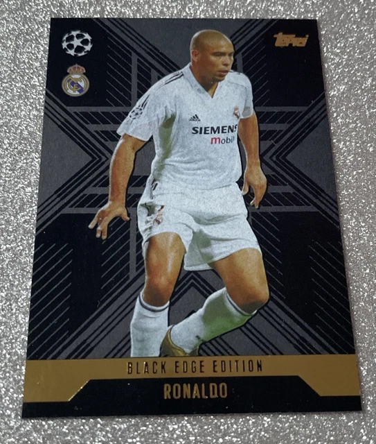 TOPPS MATCH ATTAX Extra UCC 2024/25 Ronaldo R9 Real Madrid Black Edge ...