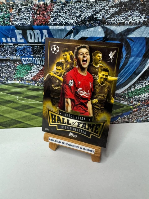 TOPPS MATCH ATTAX 2025/26 2026 Steven Gerrard Liverpool Hall Of Fame ...