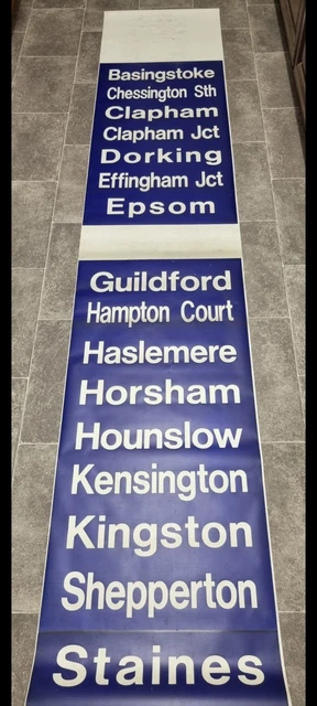 CLASS 455 SOUTH West Trains Destination Blind £48.00 - PicClick UK