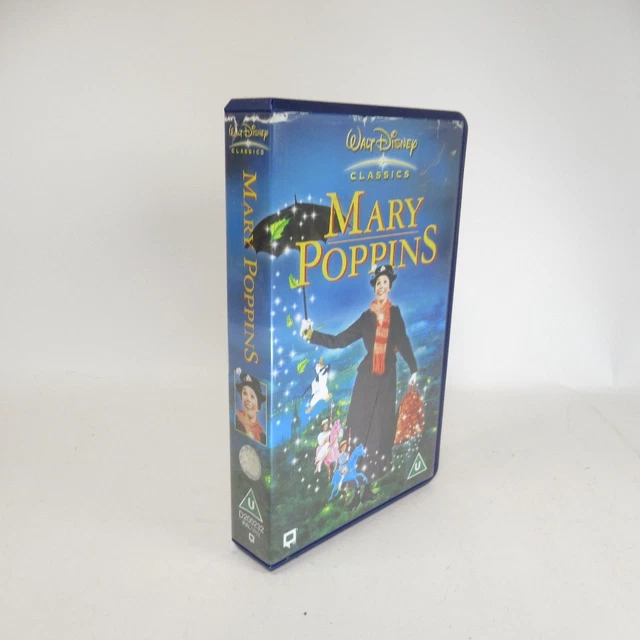 WALT DISNEY CLASSICS Mary Poppins VHS Tape PAL/VHS Vintage Collectable ...