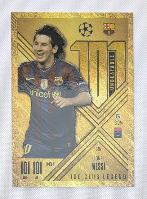 MATCH ATTAX EXTRA 2024/25 Lionel Messi Barcelona 100 Club Legend 101 ...