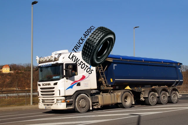 Truck Photo Lkw Foto Scania Kippsattelzug Kipper Spedition Wesner Eur 100 Picclick De