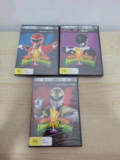 SEALED MIGHTY MORPHIN Power Rangers DVD Season 2 Vol 1 2 3 , 90s EUR 28 ...