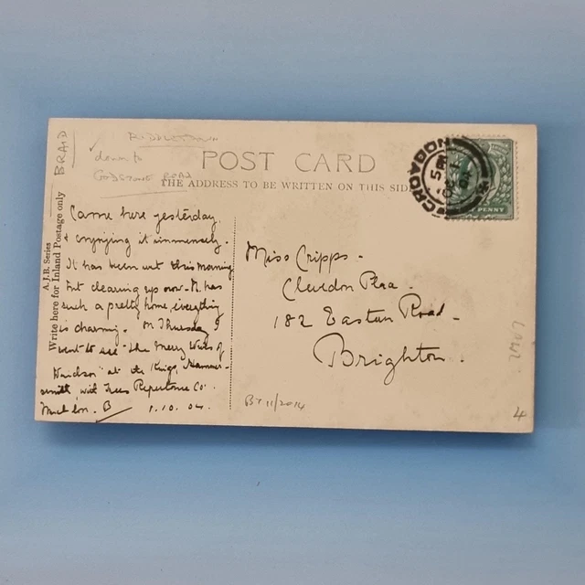 PURLEY POSTCARD 1904 Pathway To The Downs Man Gate Surrey £10.95 ...