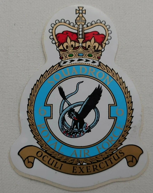 ROYAL AIR FORCE 6 Squadron Sticker 105mm £8.65 - PicClick UK