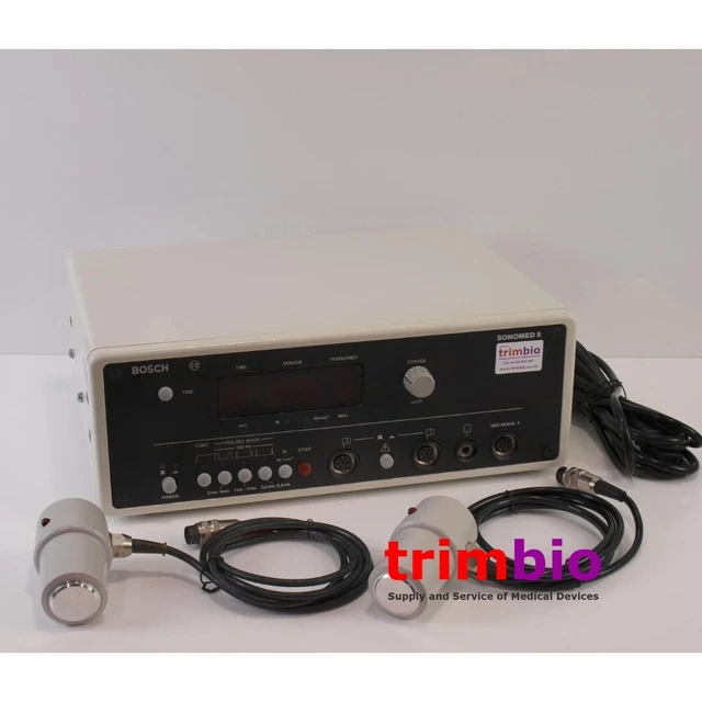 BOSCH SONOMED 5 with 2 Ultrasound Heads, 1 x 1Mhz 5cm2, 1 x 3Mhz 5cm2 £ ...