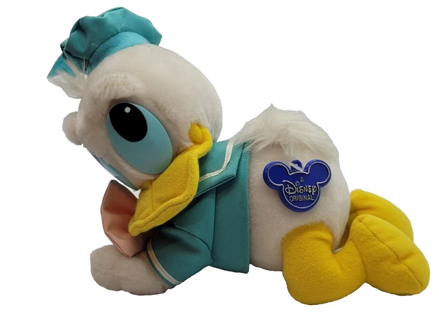 BABY DONALD DUCK 1984 Walt Disney 8"plush Cuddly Soft Toy Teddy VINTAGE ...