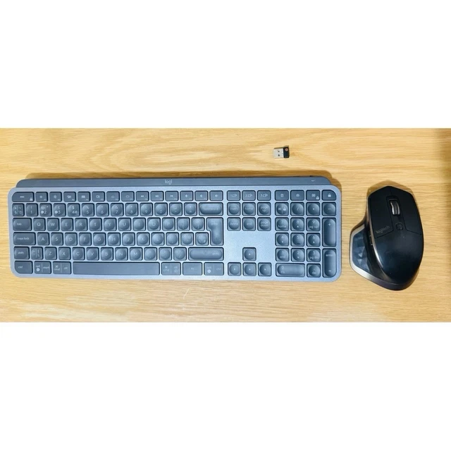 LOGITECH MX KEYS Keyboard + Logitech MX Master 2S Mouse (with USB ...