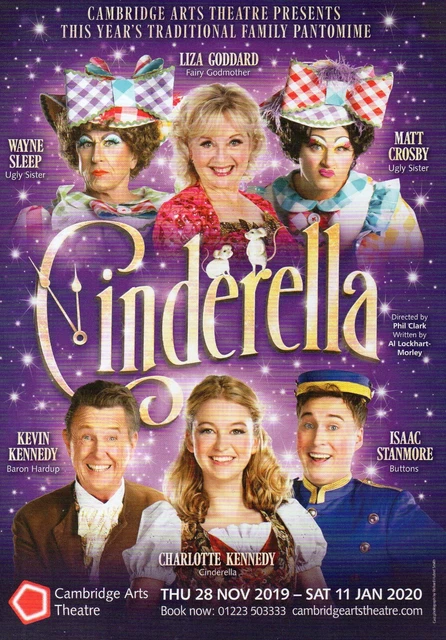 CINDERELLA - LIZA Goddard - Pantomime Flyer Cambridge 2019/2020 £3.00 ...