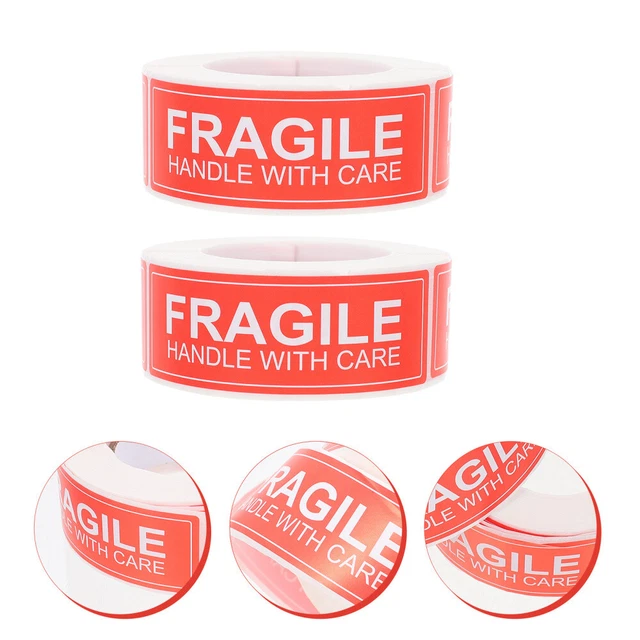 2 ROLLS WARNING Label Sticker Fragile Stickers for Packing Boxes £12.48 ...