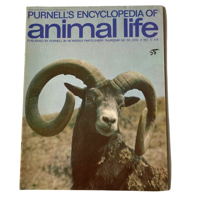 PURNELL’S ENCYCLOPEDIA OF Animal Life Magazine Volume 4 Number 7 Issue ...