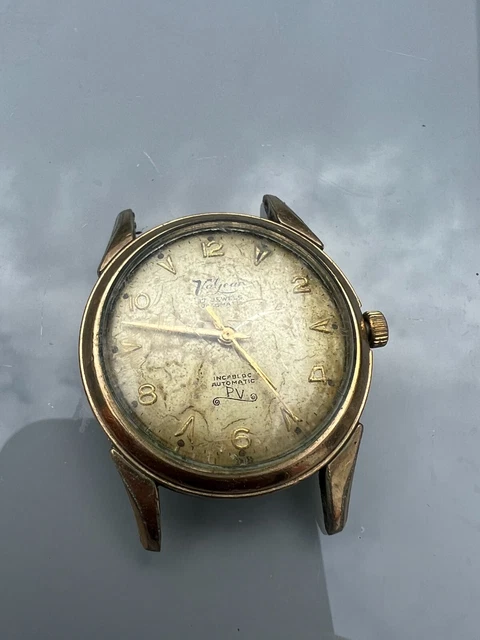 VINTAGE GENTS VALJEAN 17 Jewels Valomatic Automatic Gold Plated ...