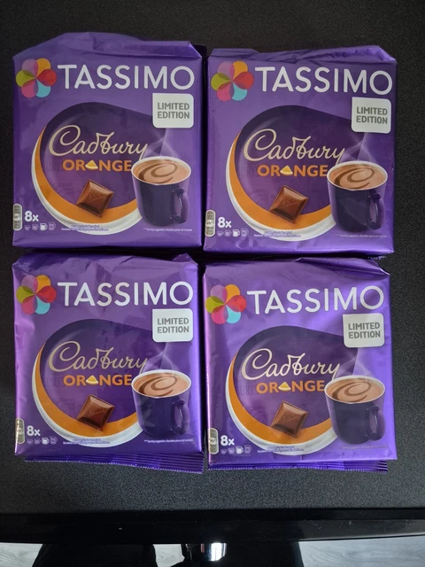 TASSIMO CADBURY ORANGE Hot Chocolate Pods Pack of 8 x 4 (read full ...