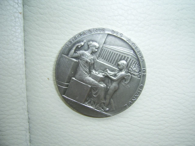 MEDAILLE EN ARGENT Signee O. Roty EUR 40,00 - PicClick FR
