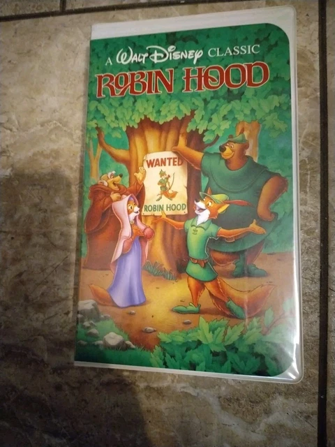 ROBIN HOOD WALT Disney “The Classics” VHS #1189 Black Diamond. Vintage ...