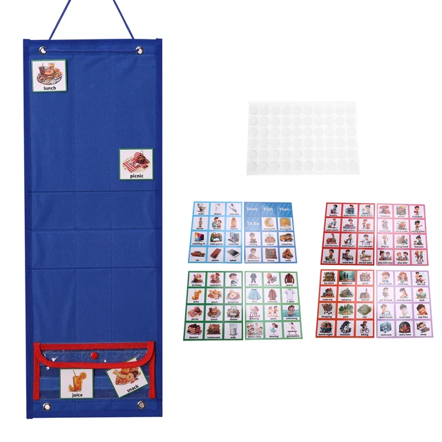 VISUAL SCHEDULE FOR Kids Daily Routine Chart with 70 Cards Calendar ...