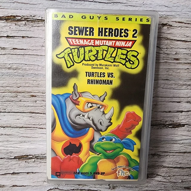 TEENAGE MUTANT NINJA Turtles Bad Guy Series Turtles vs Rhinoman VHS ...